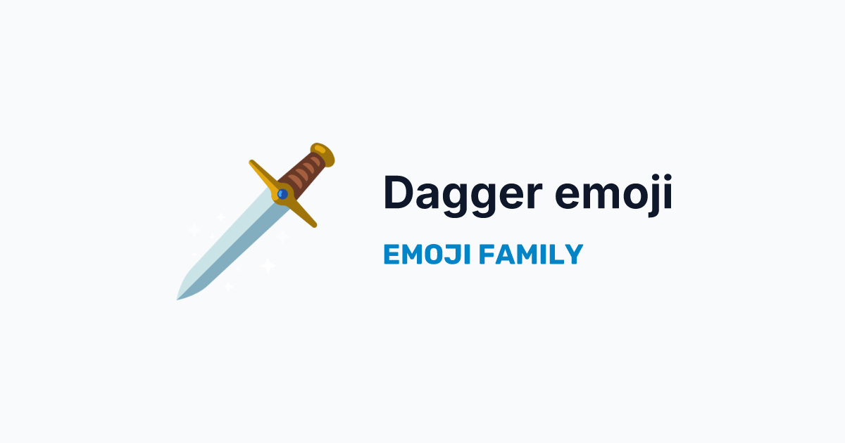 Dagger emoji — Emoji Family
