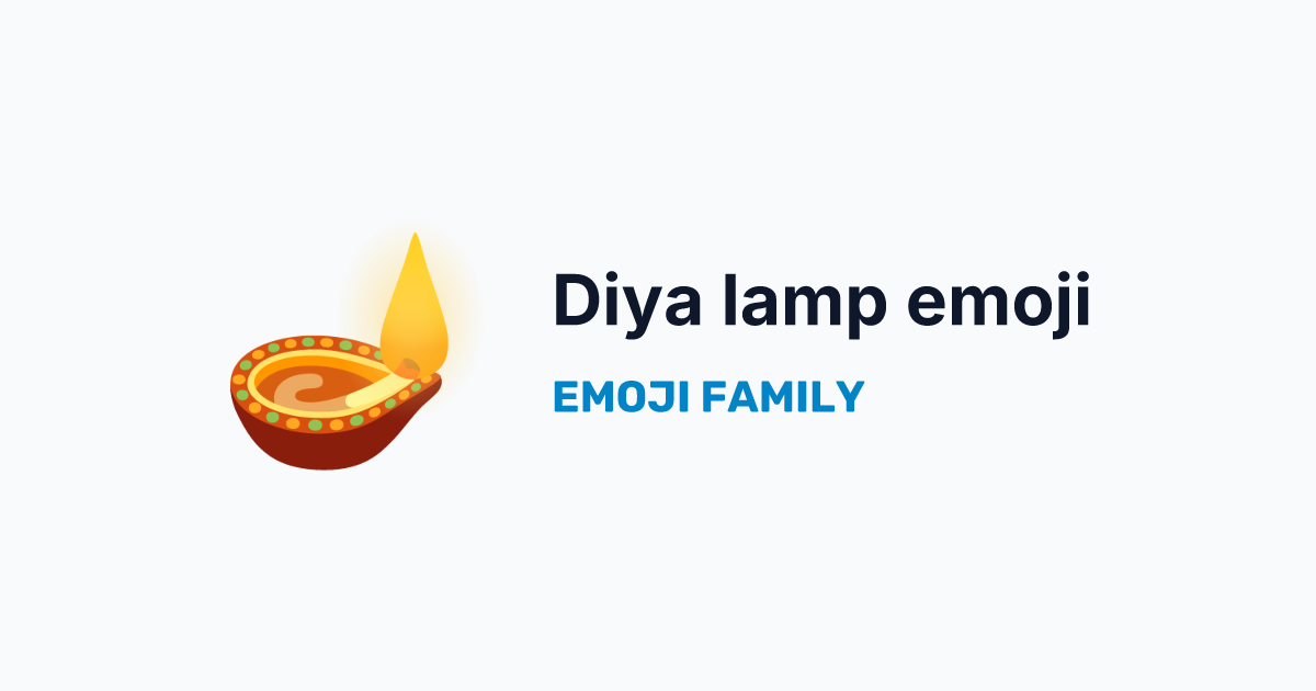 Diya lamp emoji — Emoji Family