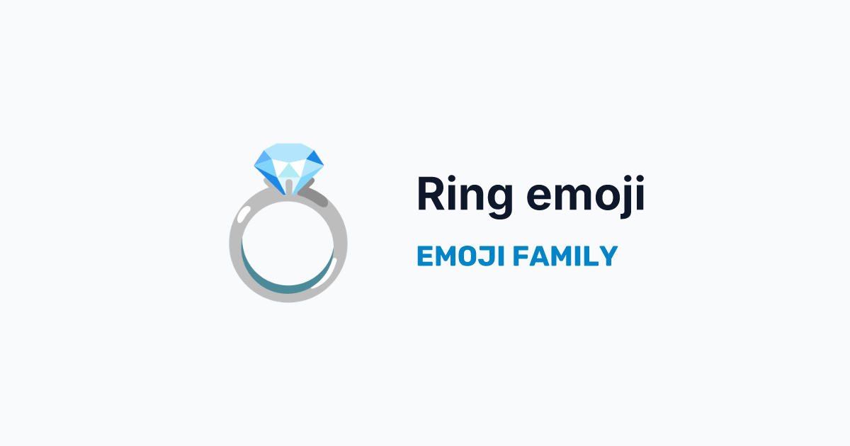 Ring emoji — Emoji Family