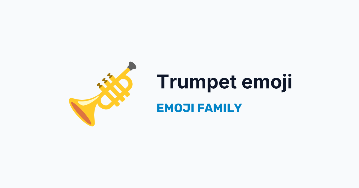 Trumpet emoji — Emoji Family