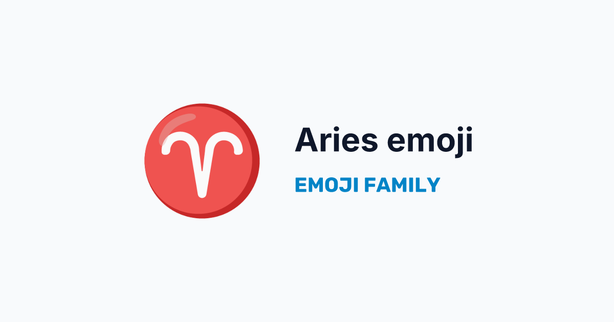 Aries emoji — Emoji Family